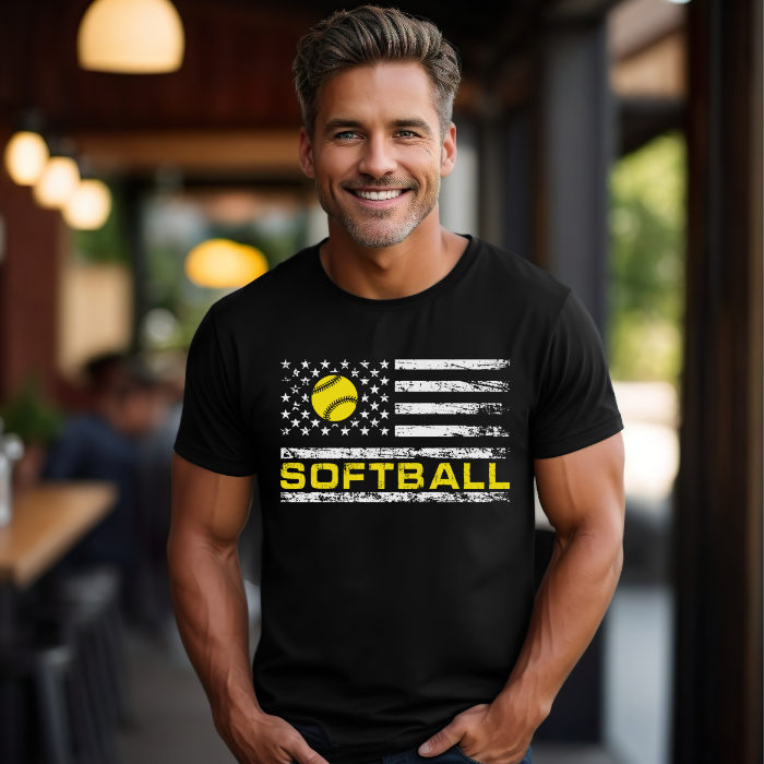 Softball Flag Top – 478 Custom Design